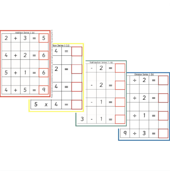 Montessori Addition, Subtraction, Multiplication and Division Series ...