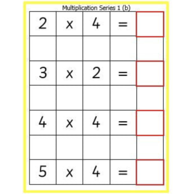 Montessori Multiplication Series Work Cards – Rumi Montessori