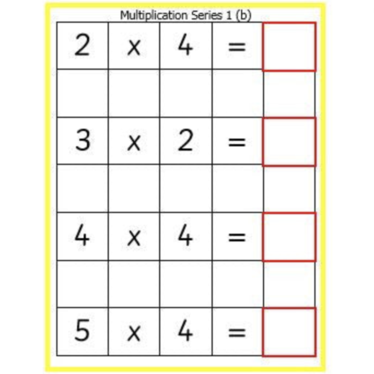 Montessori Multiplication Series Work Cards – Rumi Montessori