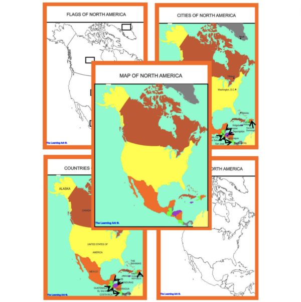 Montessori North America Geography Maps – Rumi Montessori